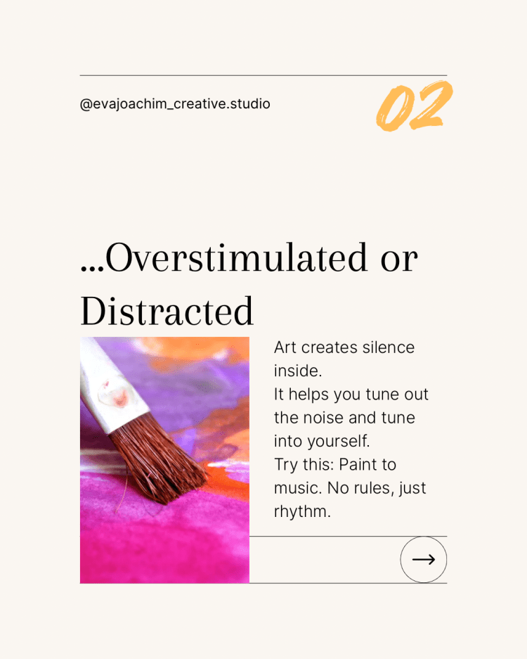 Turn to Art when you feel… – CREATIVE • STUDIO